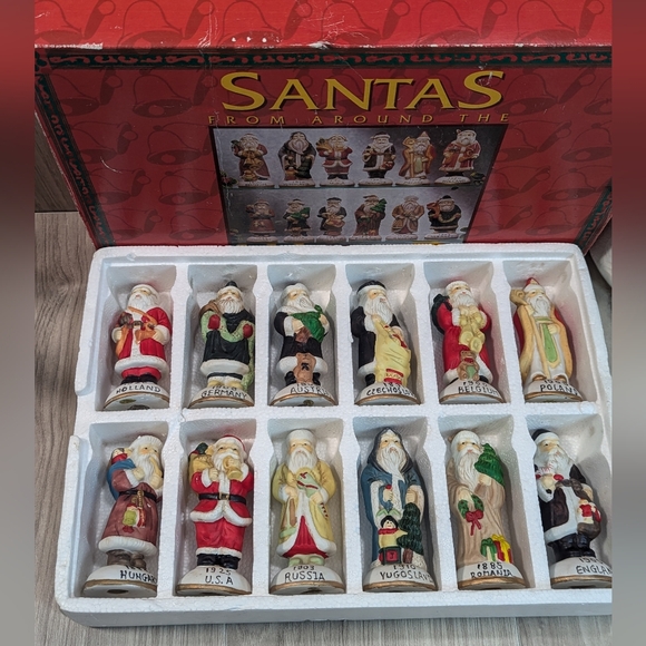 Santas Around the world | Holiday | Vintage Hand Painted Santas From ...